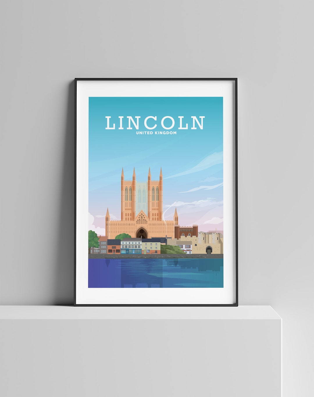Lincoln Poster, English Poster, Lincoln Art - Etsy