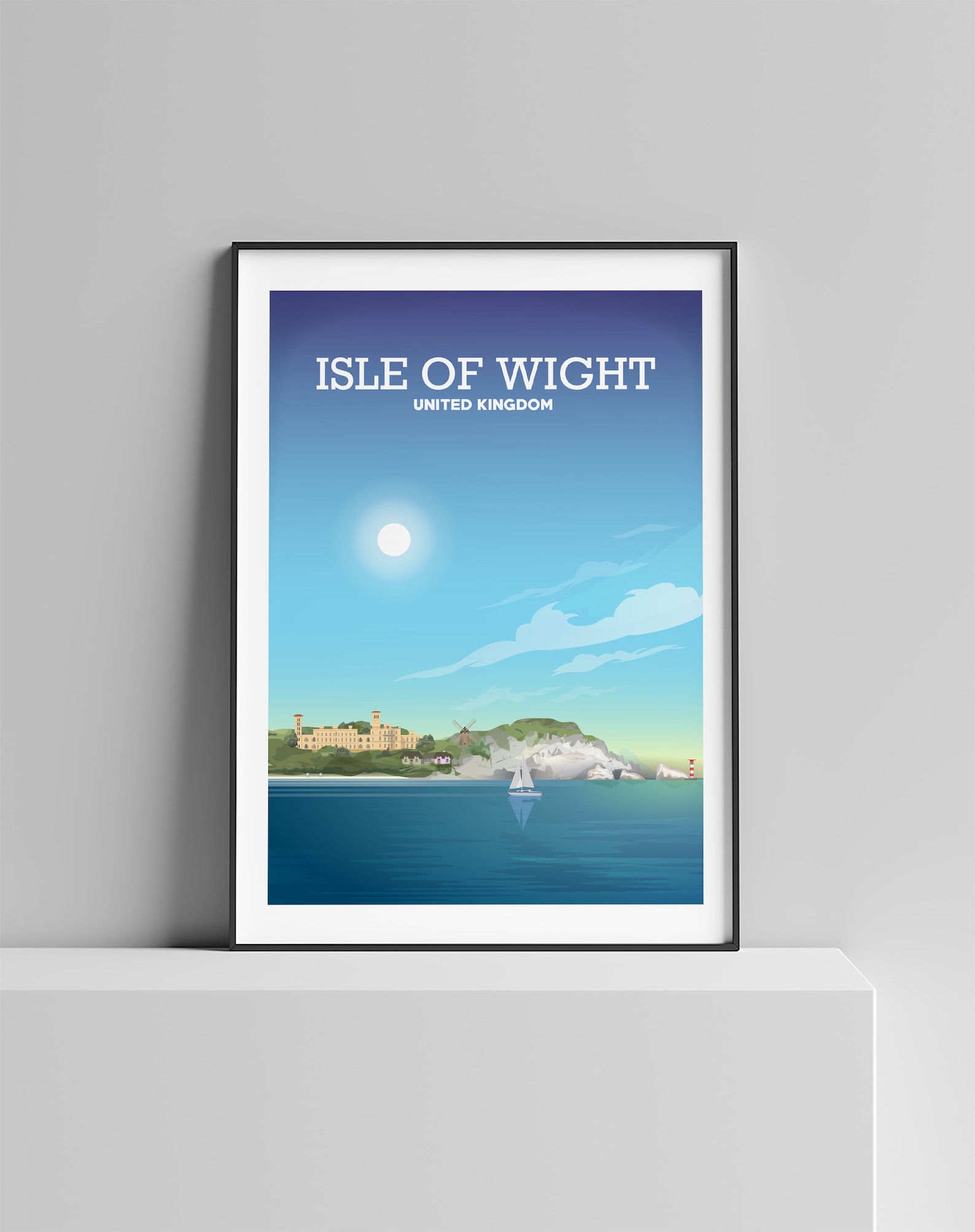 Isle of Wight Print Isle of Wight Poster English Travel - Etsy