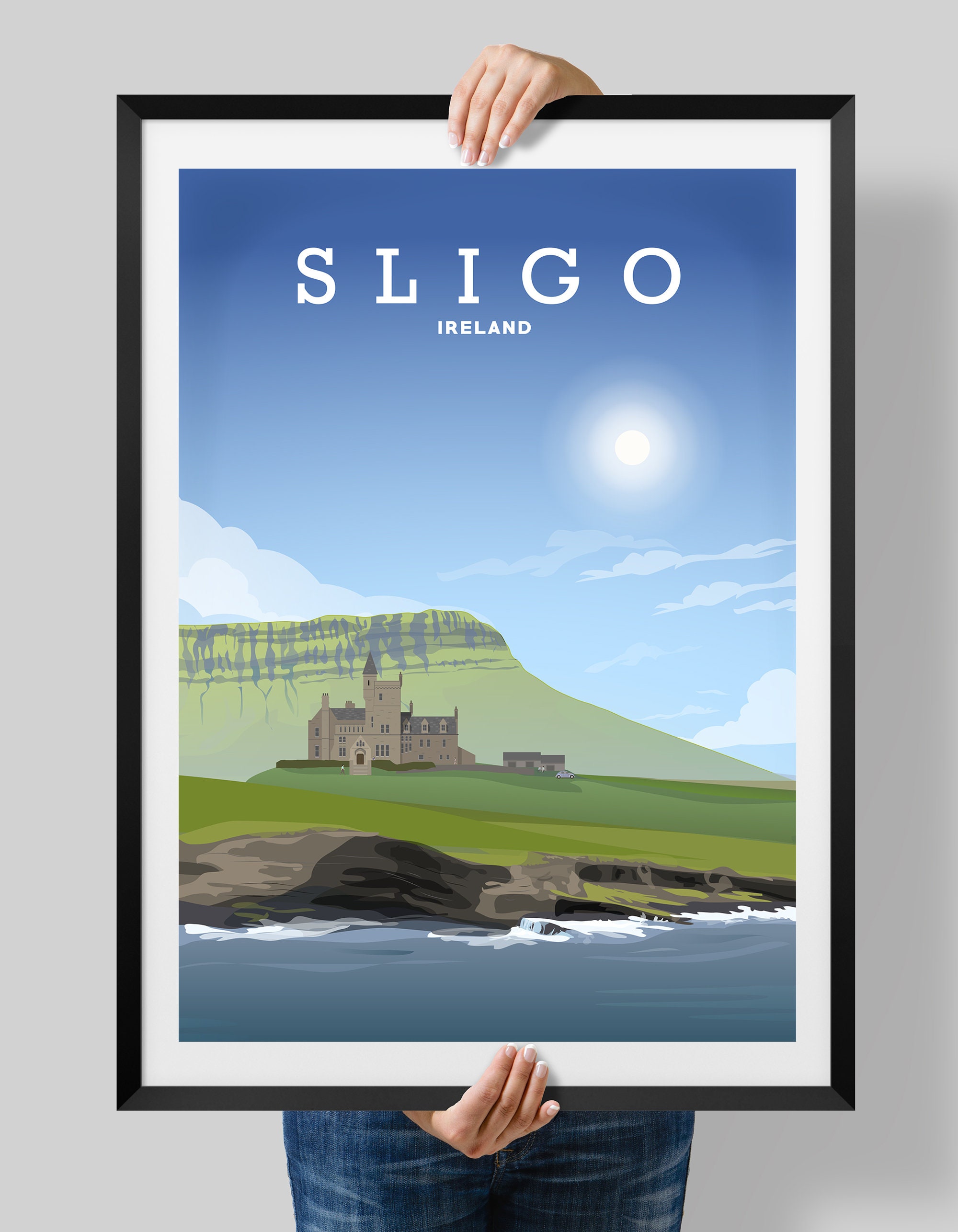 Sligo Print With Benbulben, Irish Art by Hillview Prints - Etsy UK