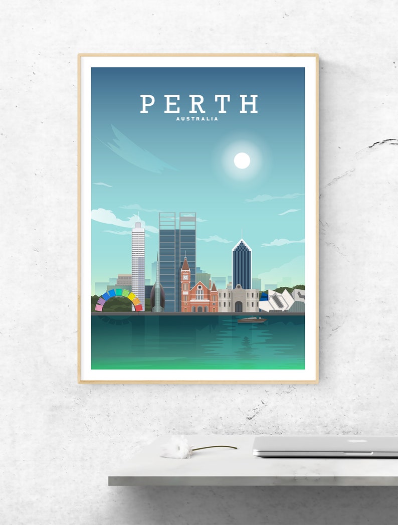 Perth WA, Perth Australia, Perth Print, Perth Poster, Australia Print ...