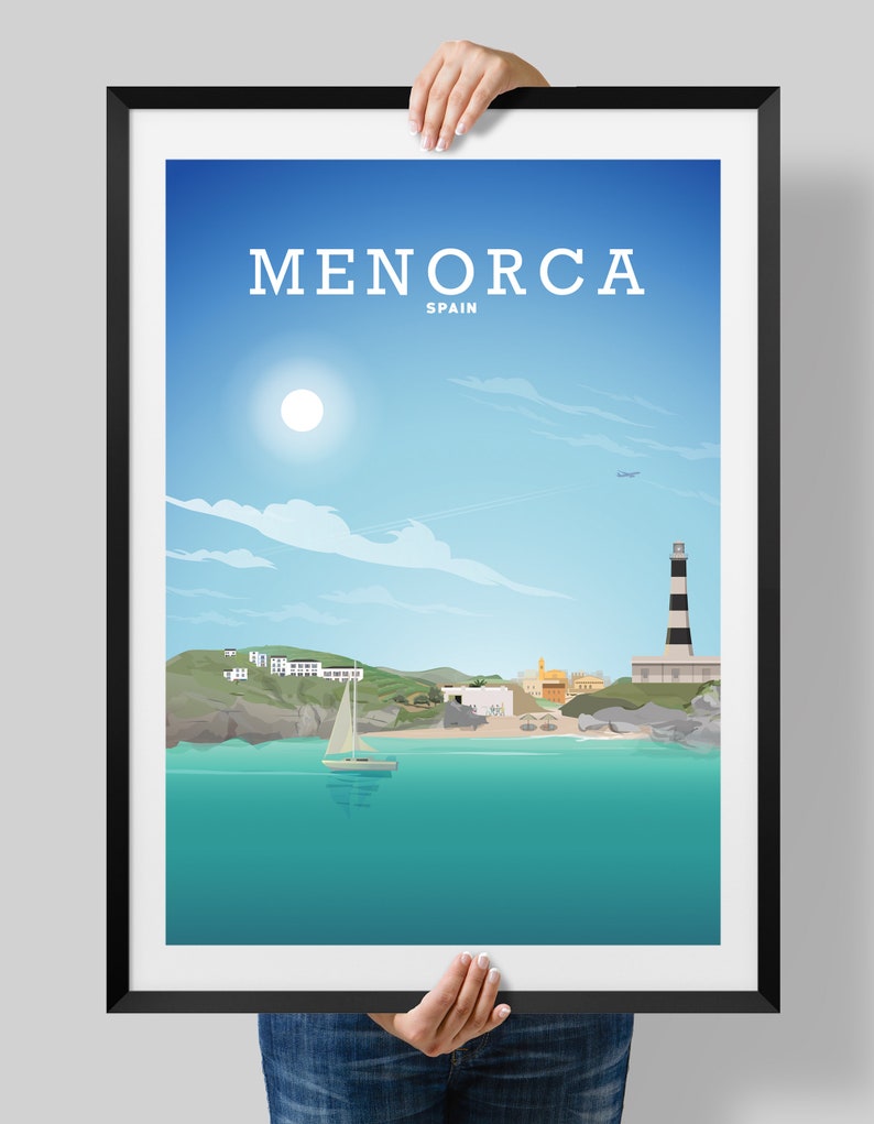 Menorca Print Balearic Islands Majorca Poster Minorca Wall - Etsy UK