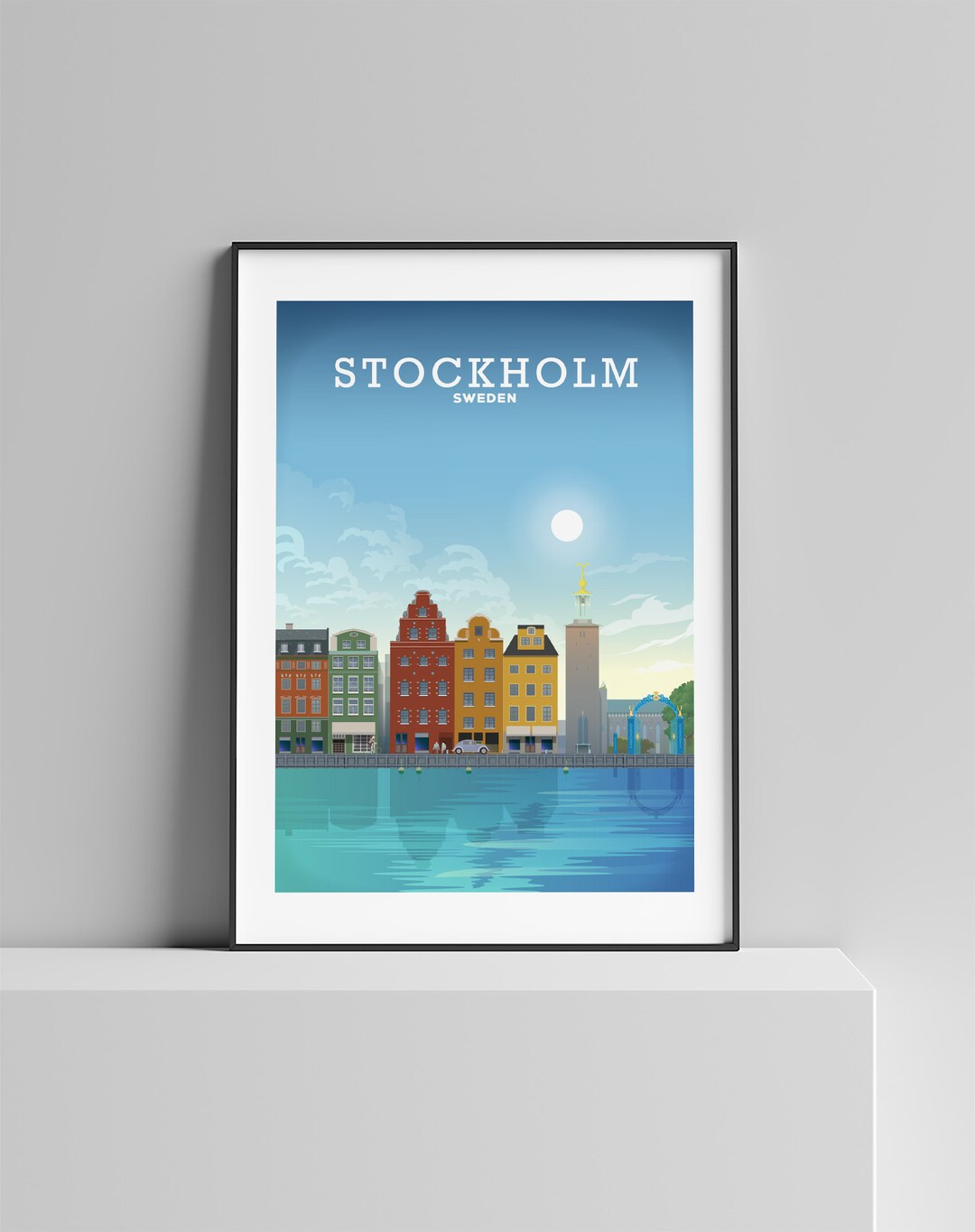 Stockholm Print | Stockholm Poster | Stockholm Sweden | Scandinavia Art ...