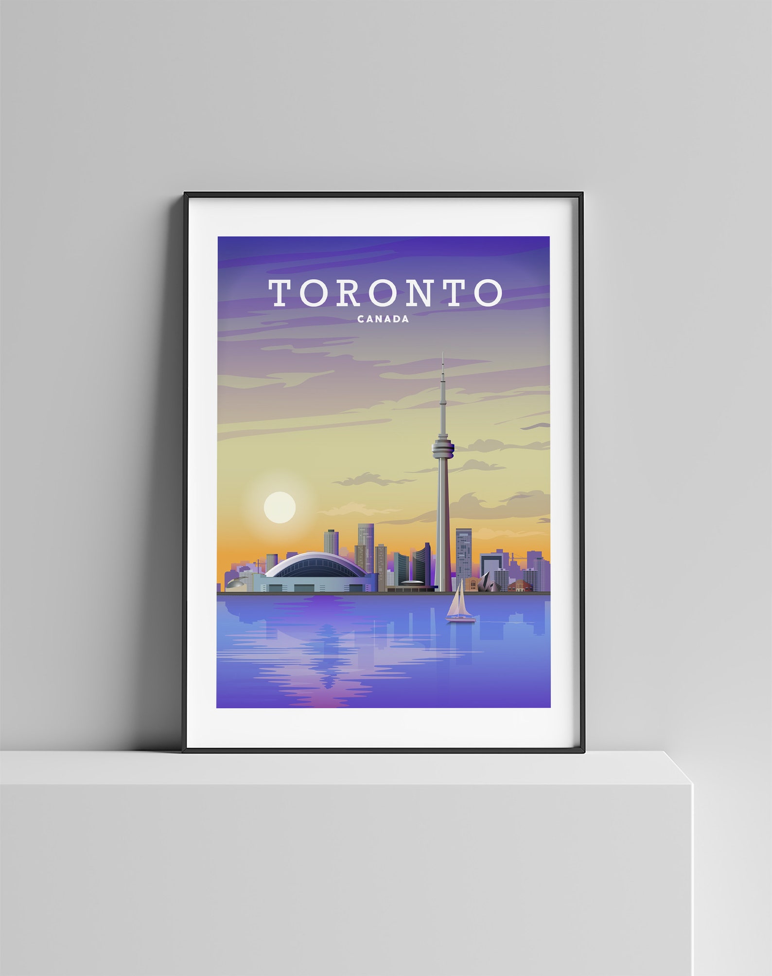 Toronto Print Canada Poster Toronto Poster Travel Poster - Etsy UK