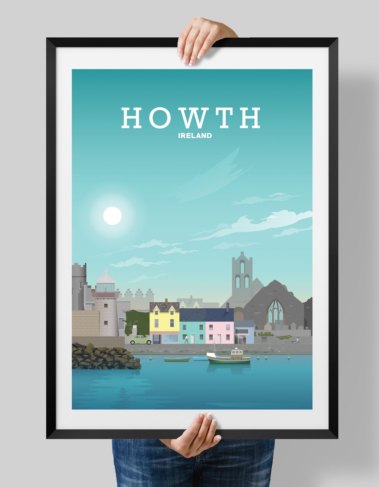 Howth Dublin Howth Print Irish Poster Dublin Gifts Howth - Etsy UK