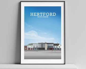 Marble Hall, Hatfield House Britannia Series hertfordshire Watercolor ...