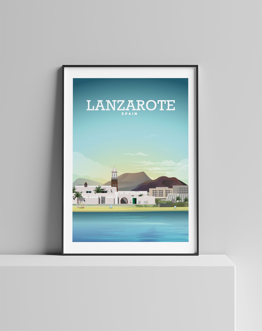 Lanzarote Print, Canary Islands, Las Palmas Art, Puerto Del Carmen ...
