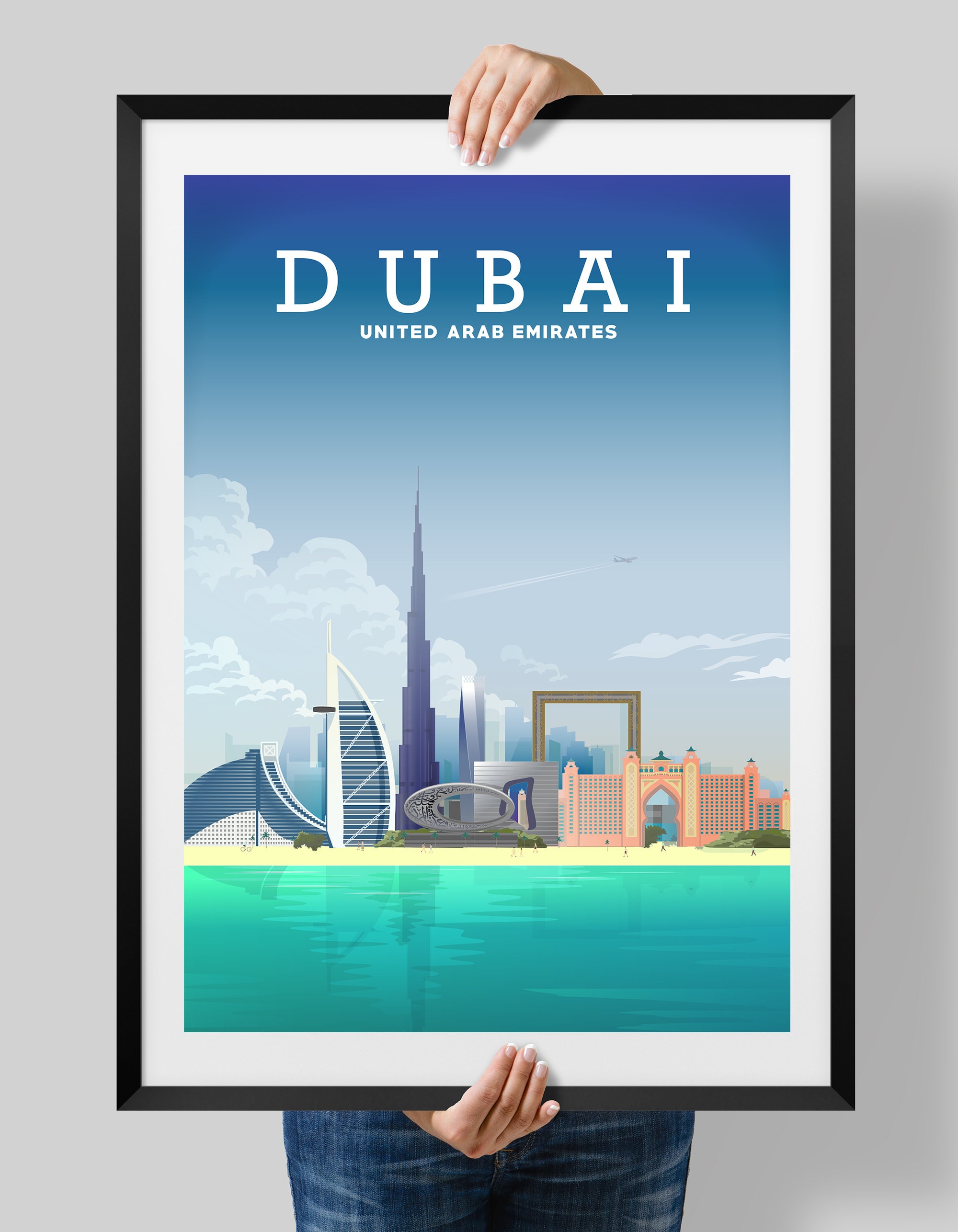 DUBAI Print. DUBAI Poster A1/A2/A3/A4 Size 100% Recycled - Etsy UK