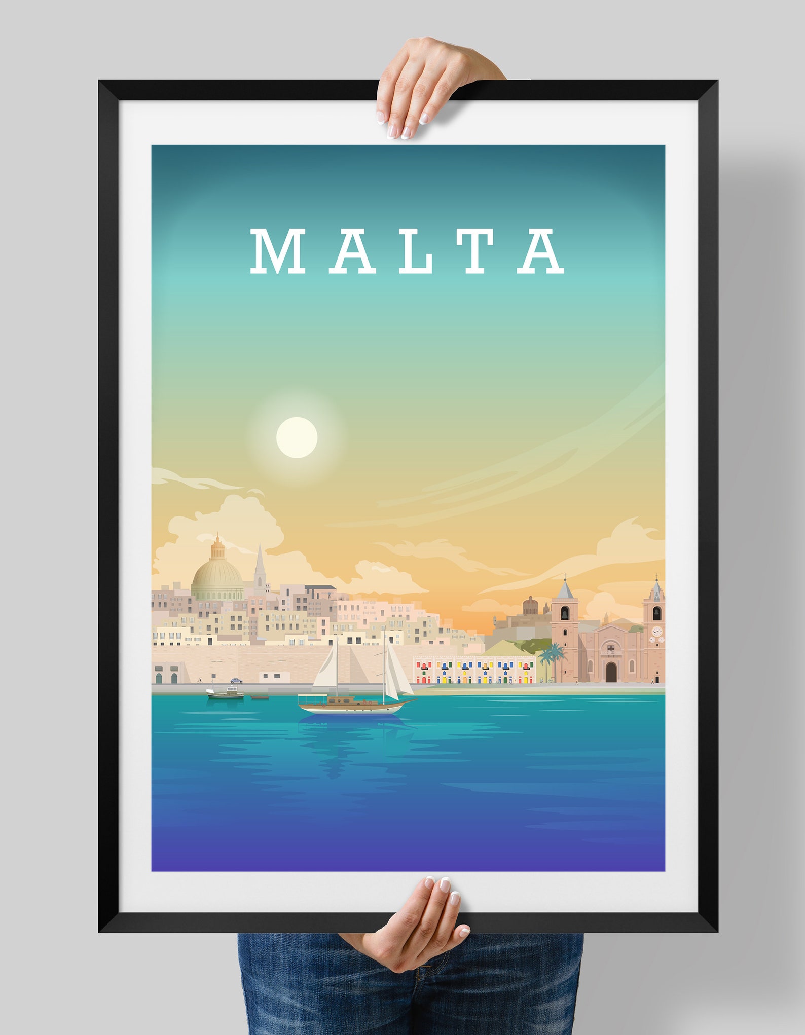 Malta Print Malta Poster Malta Art Malta Gifts Malta - Etsy