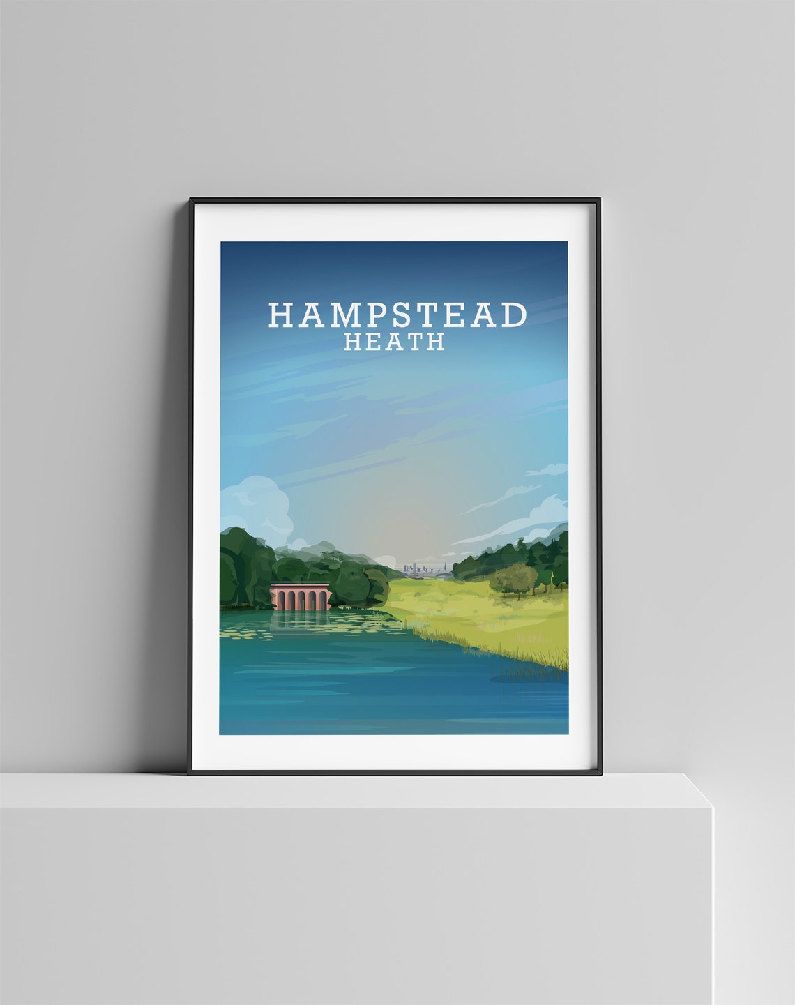 Hampstead Heath Print Hampstead Poster Hampstead London - Etsy UK