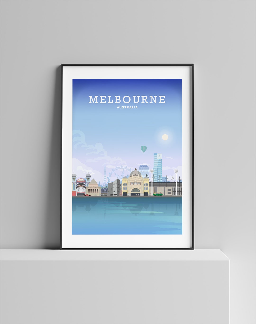 Melbourne Print, Melbourne Poster, Melbourne Art, Melbourne Map ...