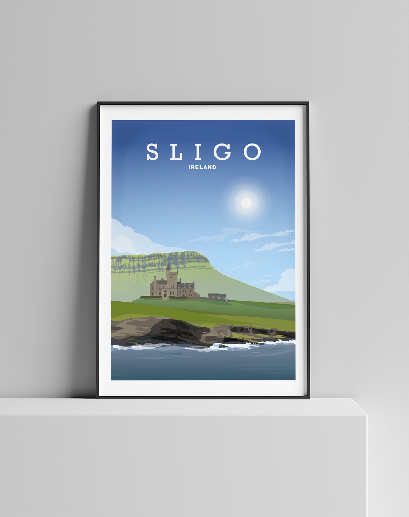 Sligo Print With Benbulben, Irish Art by Hillview Prints - Etsy UK
