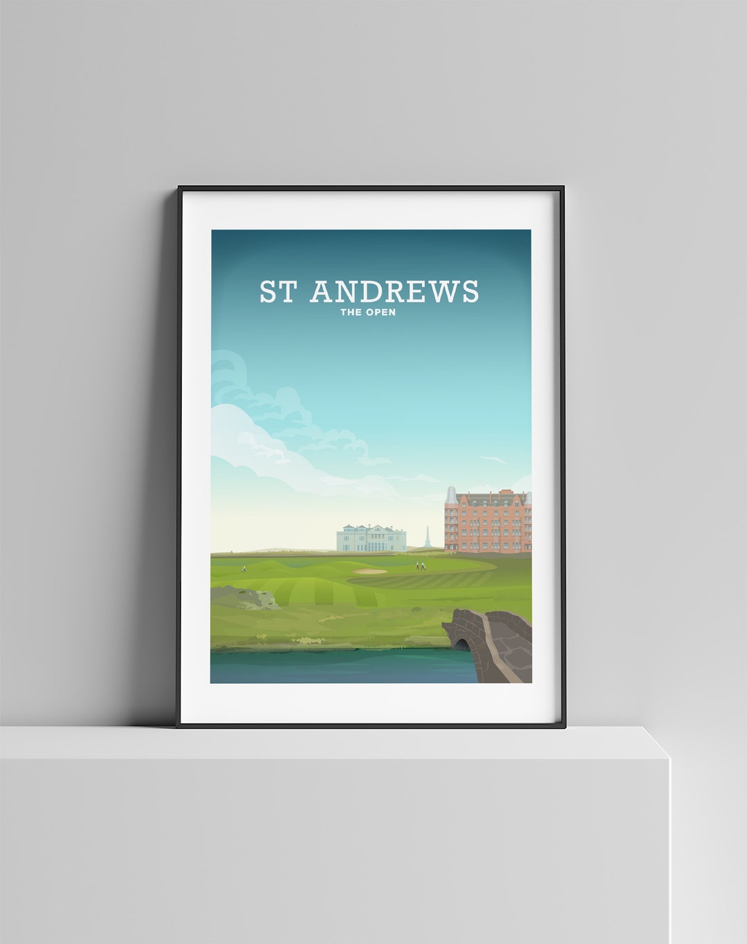 St Andrews Poster, St Andrews Golf Art - Etsy