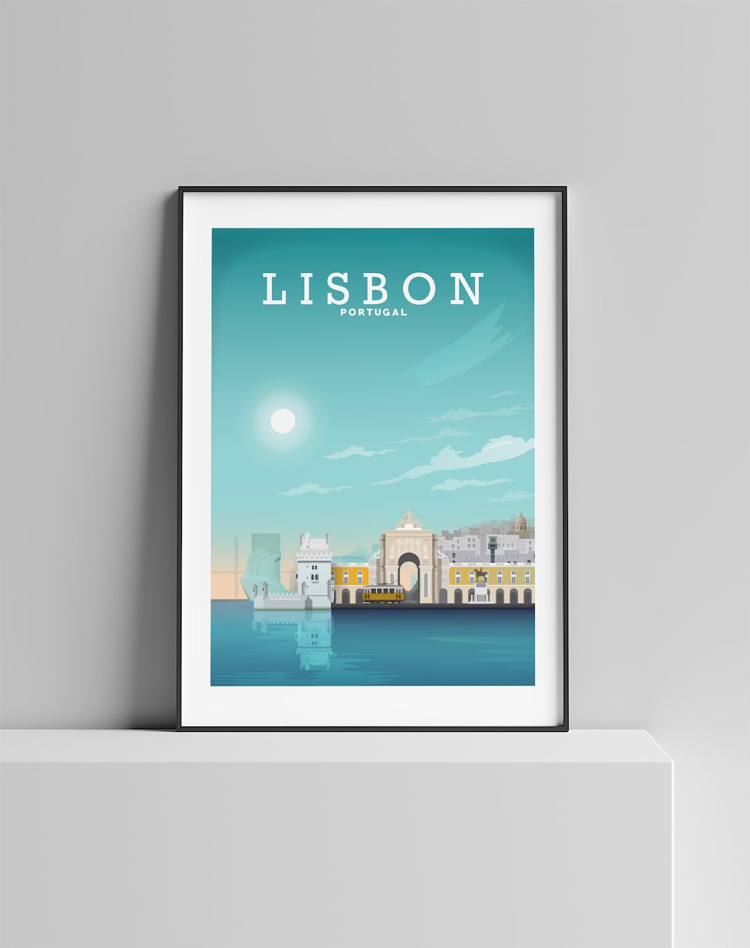 Lisbon Print, Lisbon Poster, Lisbon Portugal, Lisbon Art, Lisbon Wall ...
