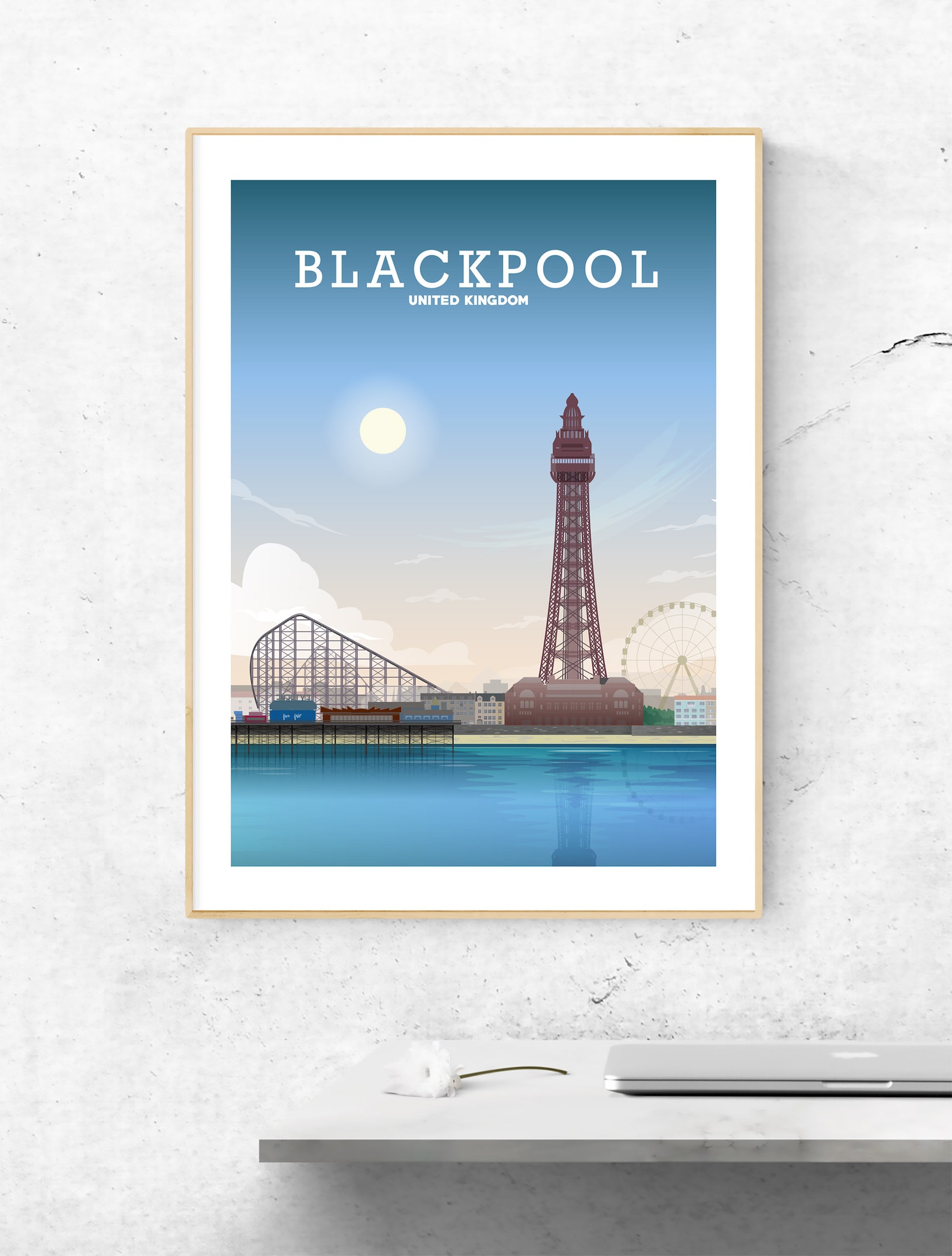 Blackpool Print Blackpool Poster Blackpool England - Etsy UK