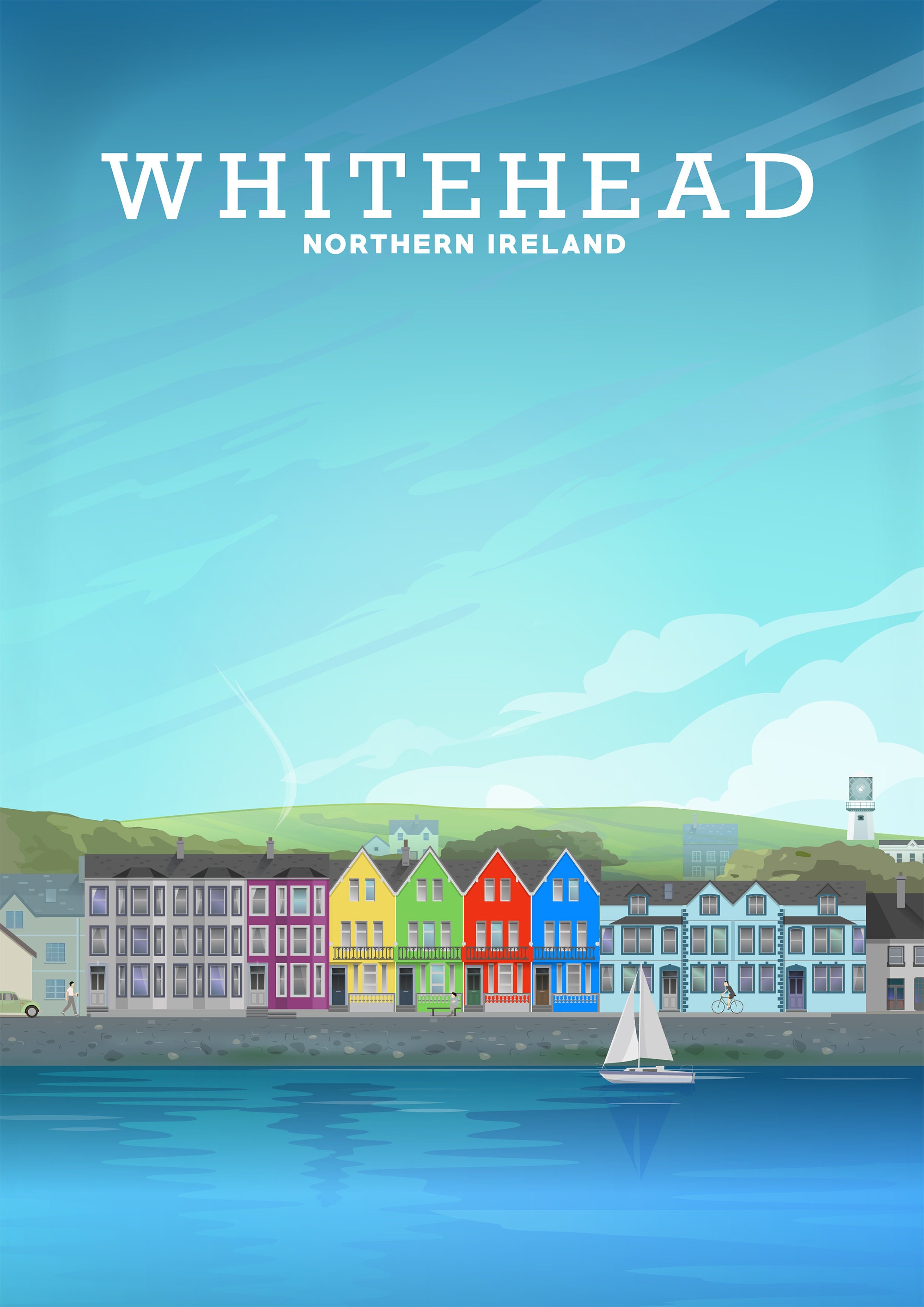 Whitehead Print Whitehead Poster Whitehead Northern Ireland | Etsy