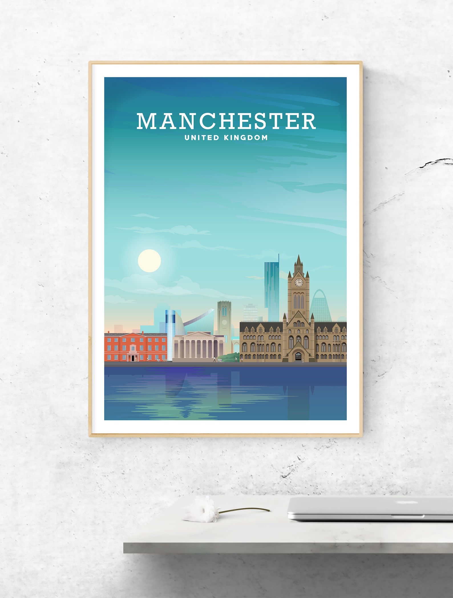 Manchester Print Manchester Poster Manchester UK Manchester - Etsy UK