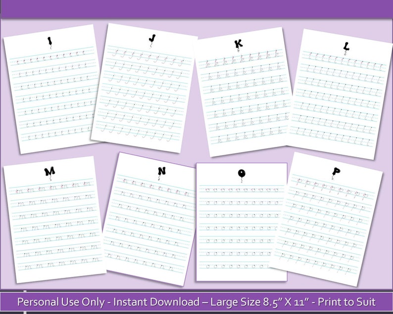 ABC Lower Case Handwriting Tracing Practice Sheets | 26 Page Bundle of ...