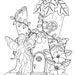Coloring Pages Woodland Fairy Scenes Ideal for Party - Etsy