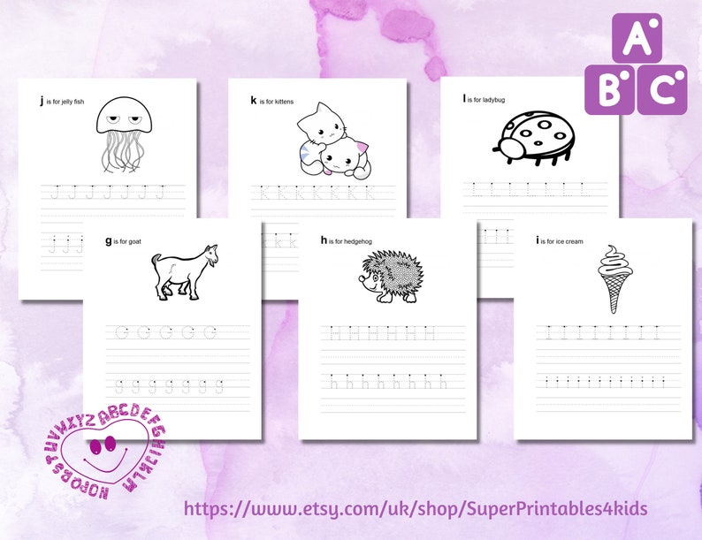 Handwriting and Tracing Practice Pages Set 2 Unlock Your Child's ...
