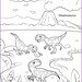 Coloring Pages for Kids, 5 Printable Dinosaur Colouring Sheets With ...