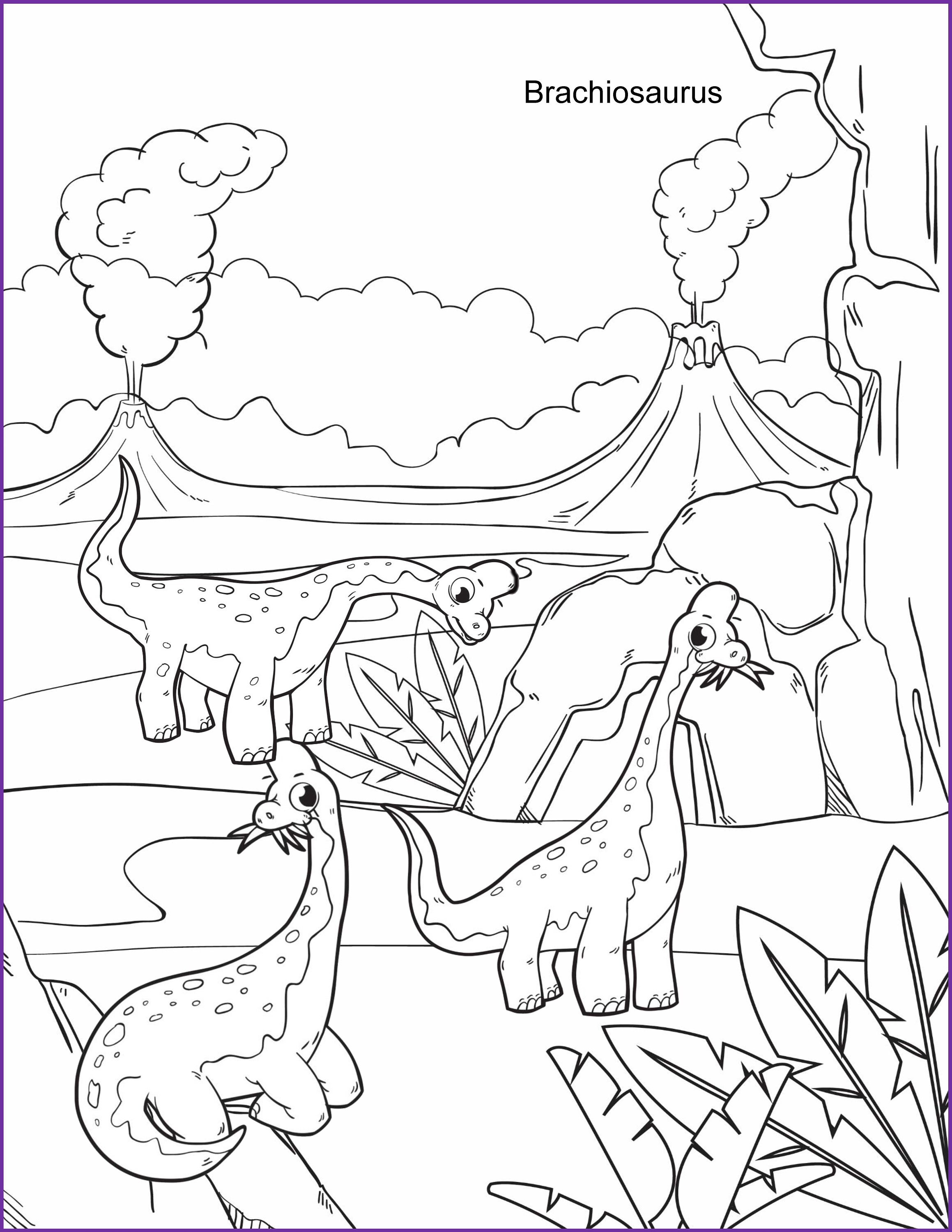 Coloring Pages for Kids, 5 Printable Dinosaur Colouring Sheets With ...