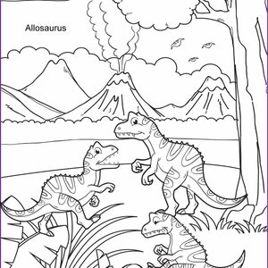 Coloring Pages for Kids, 5 Printable Dinosaur Colouring Sheets With ...