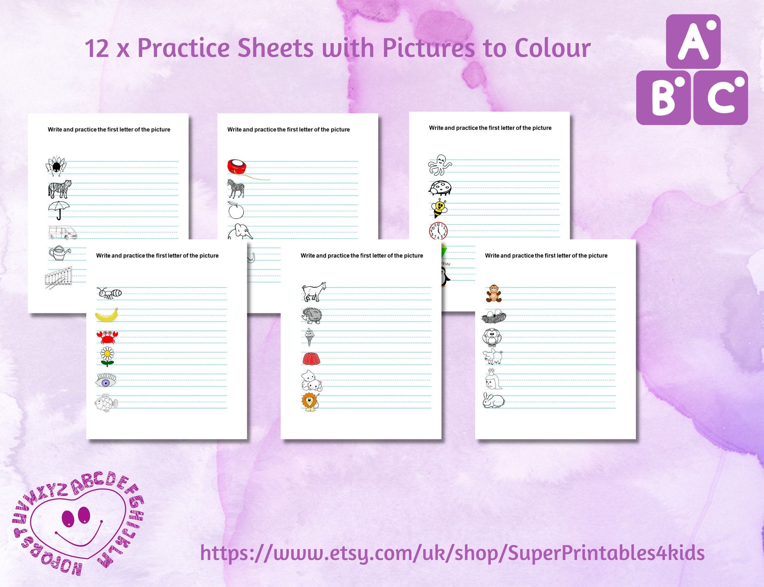 Handwriting and Tracing Practice Pages Set 3 Unlock Your Child's ...