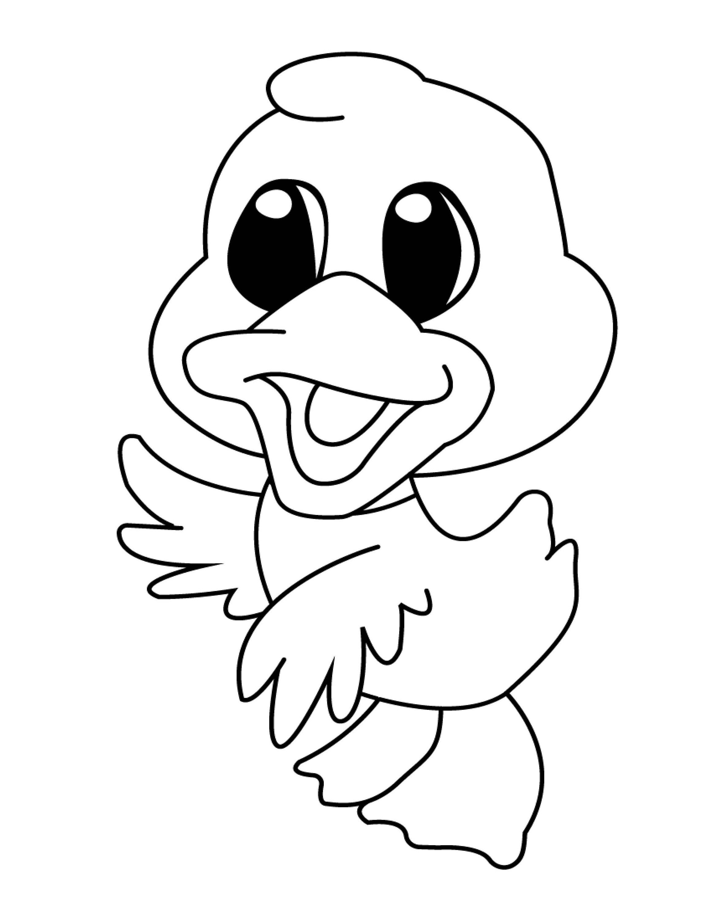 Super Cute Animals to Colour - 6 Large Cute Animals for Little Hands to ...