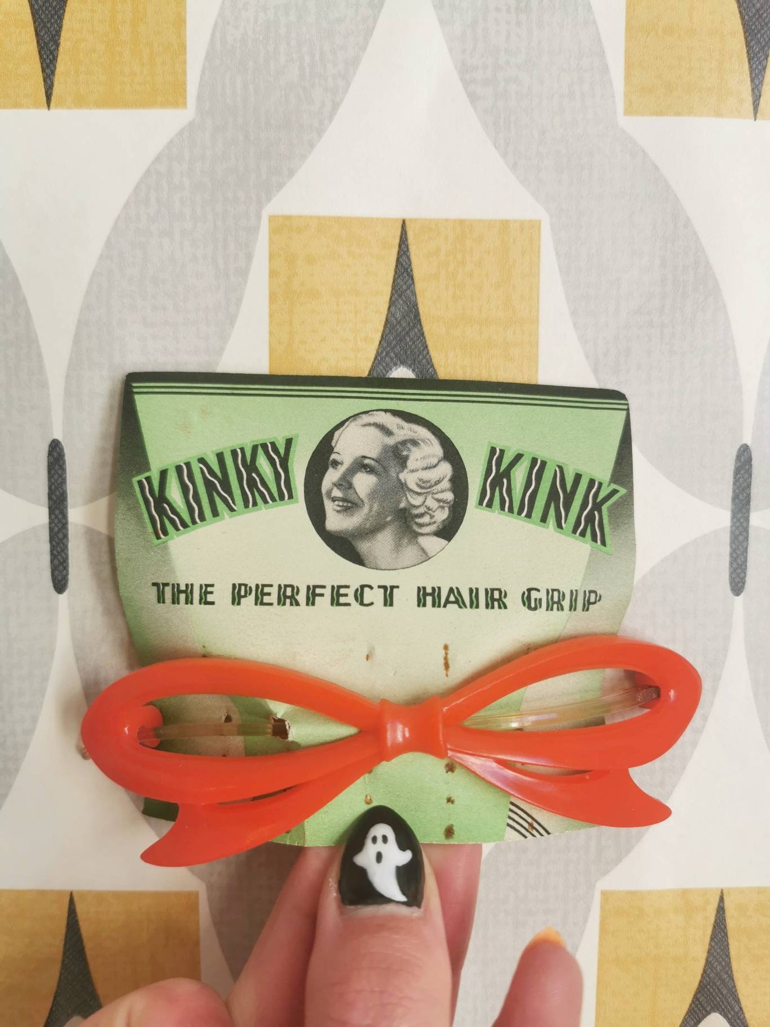 Vintage 50s Bow Hair Clips, 1950s Pin Up, Plastic Hair Barettes ...