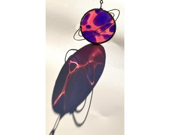 Stained Glass Saturn - Etsy