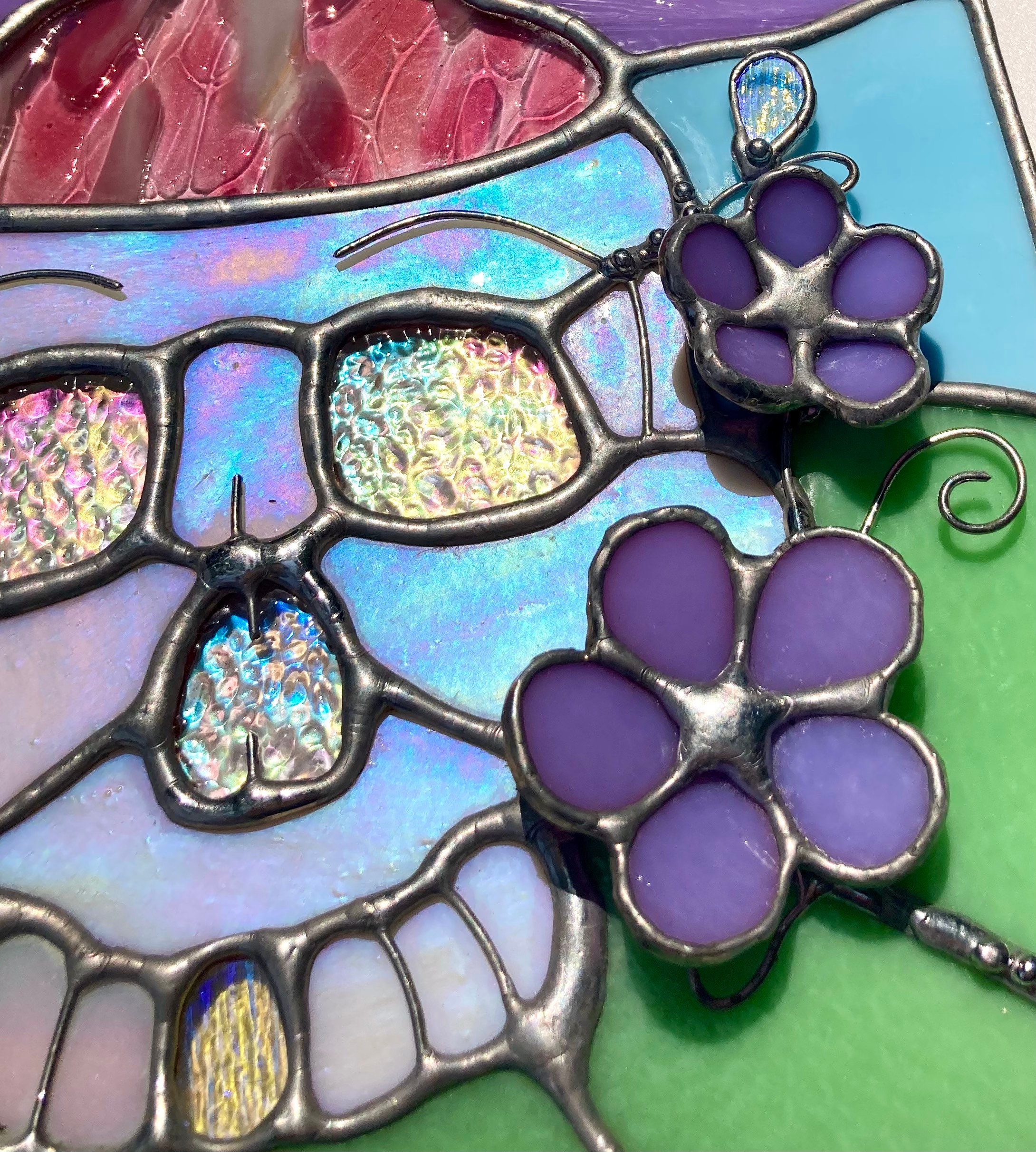 Flora Skull and Brain Stained Glass - Etsy