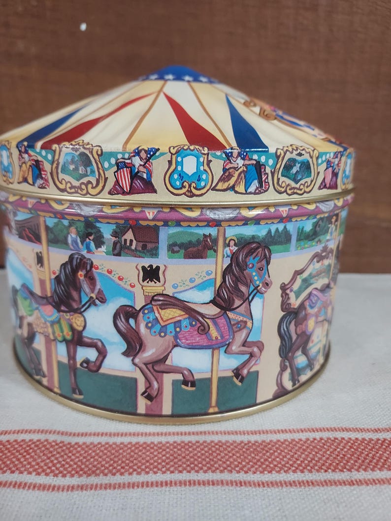 Vintage Hershey's Chocolate Carousel Tin - Etsy