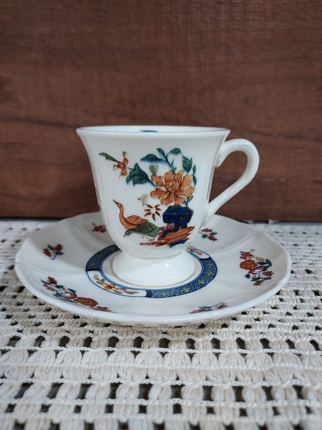Wedgwood Chinese Teal Mini Tea Cup Set - Etsy