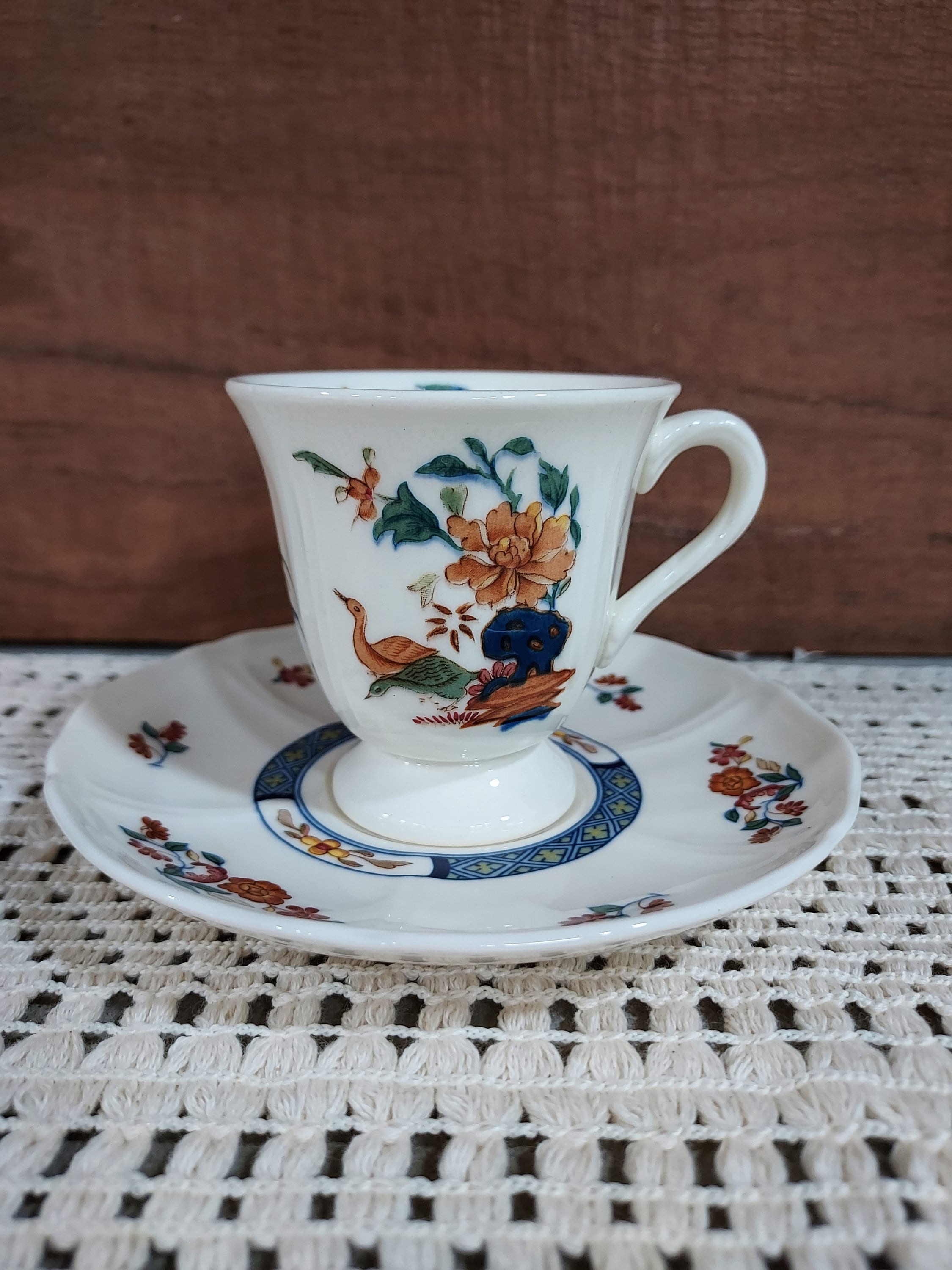 Wedgwood Chinese Teal Mini Tea Cup Set - Etsy