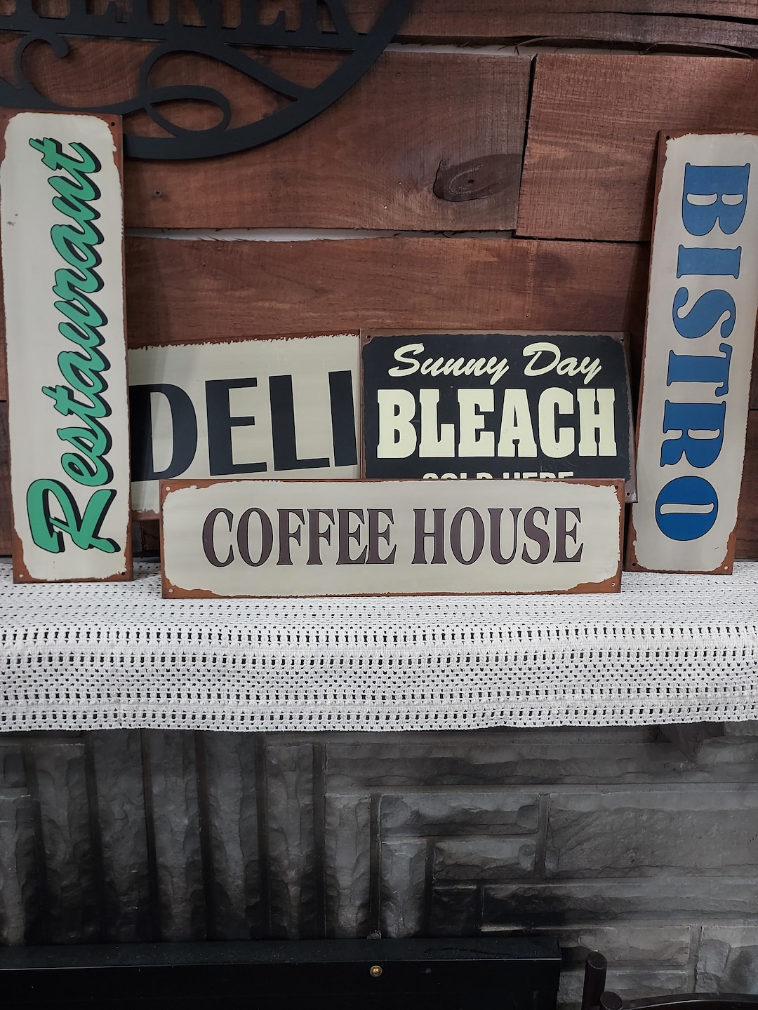 Vintage Look Rustic Metal Signs - Etsy