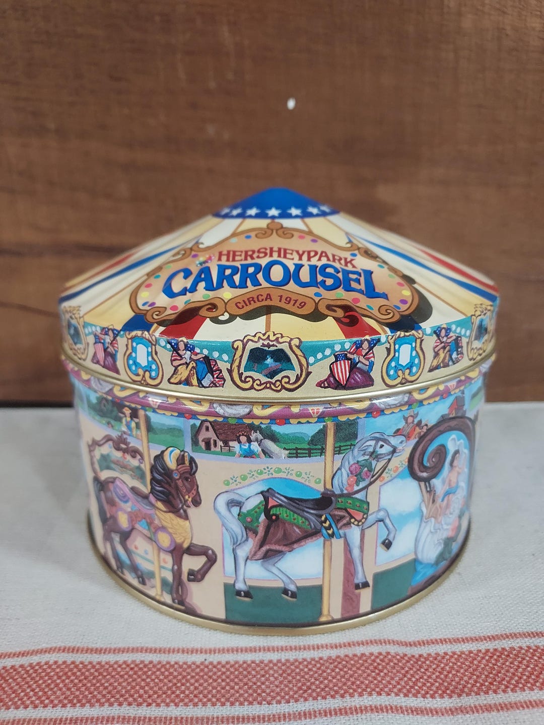 Vintage Hershey's Chocolate Carousel Tin - Etsy