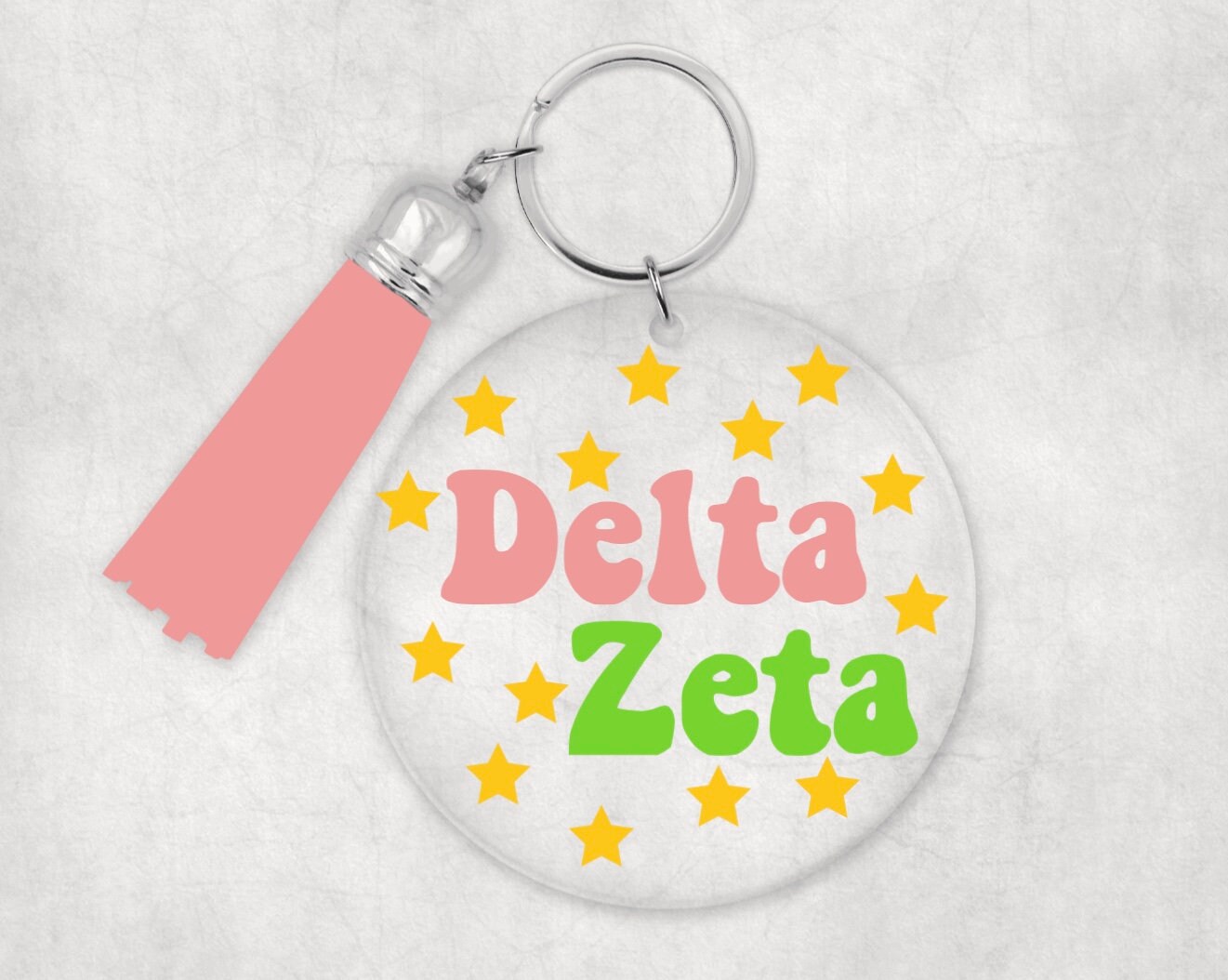 Sorority Keychain Delta Zeta Keychain Delta Zeta Keychain | Etsy