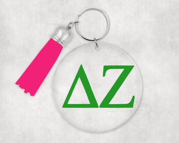 Sorority Keychain Delta Zeta Keychain Delta Zeta Keychain - Etsy UK