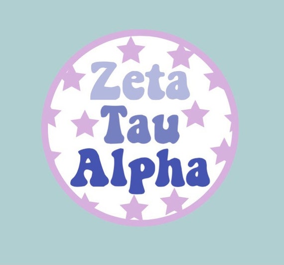 Sorority Sticker Zeta Tau Alpha ZTA Zeta Tau Alpha | Etsy