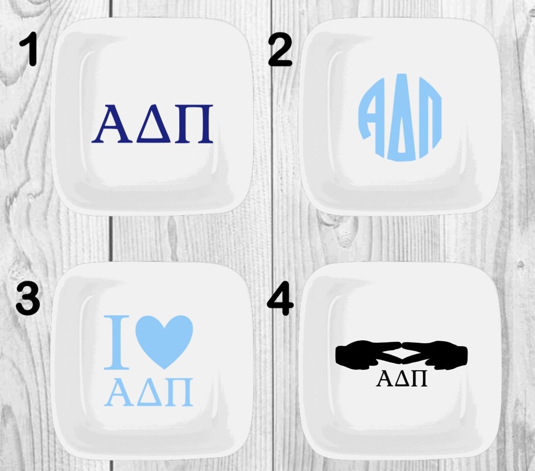 Sorority Ring Dish Alpha Delta Pi Badge Dish Badge Dish | Etsy