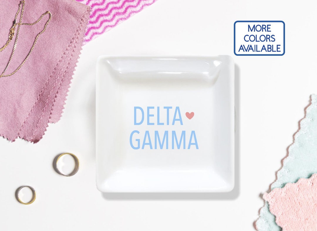 Sorority Ring Dish - Delta Gamma Badge Dish - Badge Dish - DG Ring Dish ...
