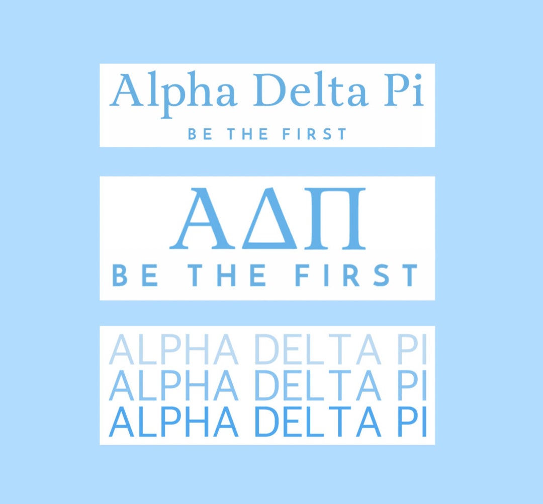Sorority Sticker - Alpha Delta Pi Sticker - Alpha Delta Pi - Sorority ...
