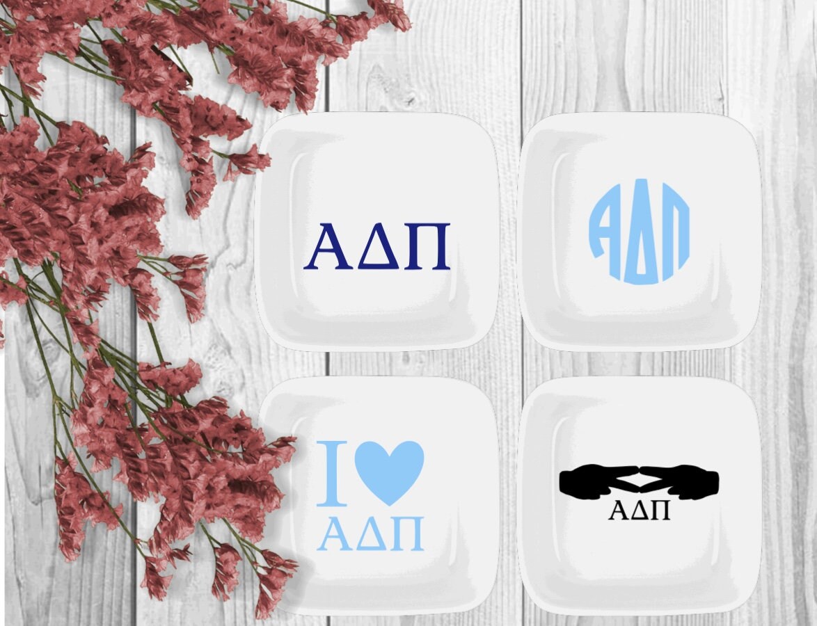 Sorority Ring Dish Alpha Delta Pi badge dish Badge Dish | Etsy