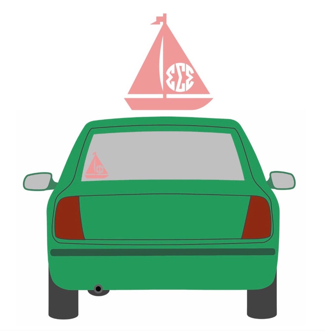 Sorority Decal - Tri Sigma Decal - Sigma Sigma Sigma Decal - Car ...