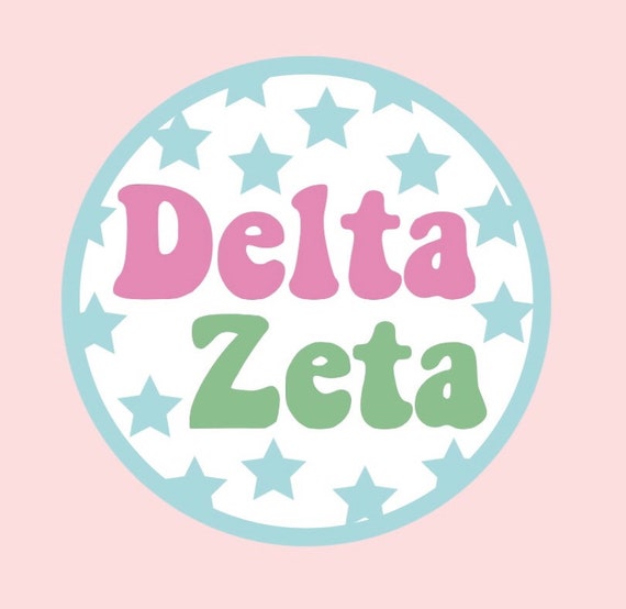 Sorority Sticker Delta Zeta Delta Zeta Sticker DeeZee | Etsy