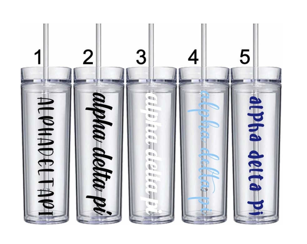 Sorority Gift Sorority Tumbler Alpha Delta Pi Cup Alpha - Etsy