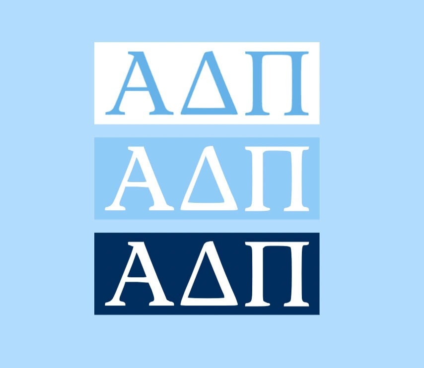 Sorority Sticker Alpha Delta Pi Sticker Alpha Delta Pi Sorority Gift ...