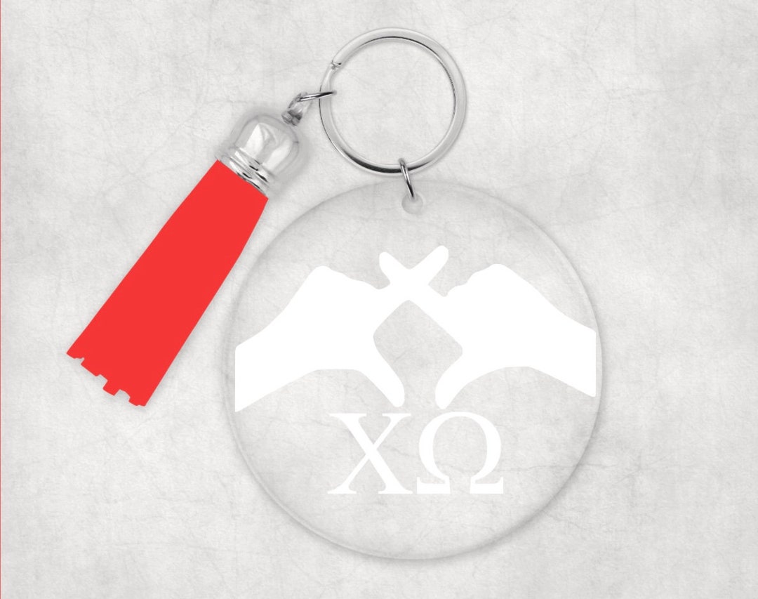 Sorority Keychain - Chi Omega Keychain - Chi Omega - Sorority Gift ...