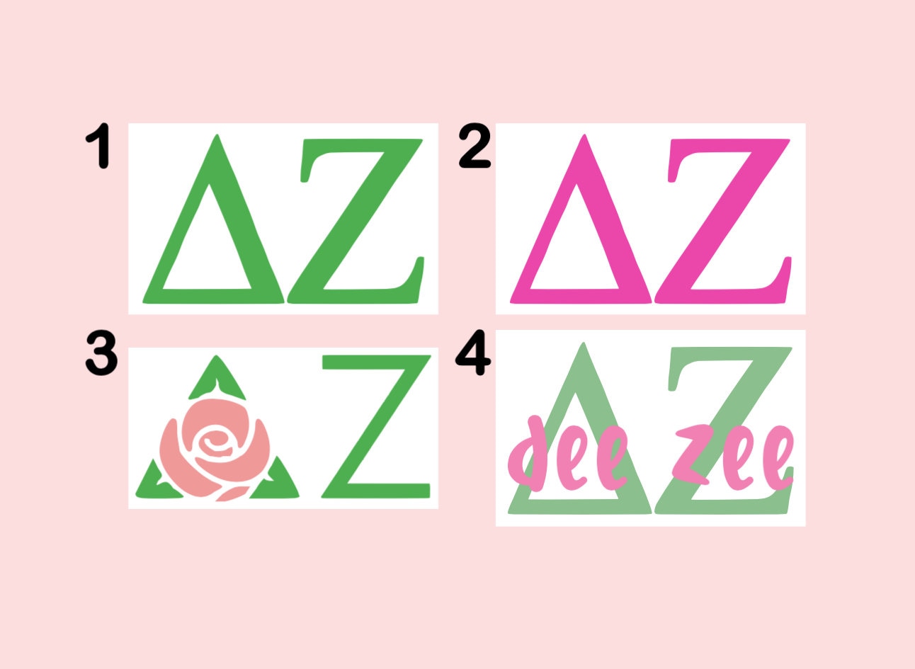 Sorority Sticker Delta Zeta Delta Zeta Sticker DeeZee | Etsy