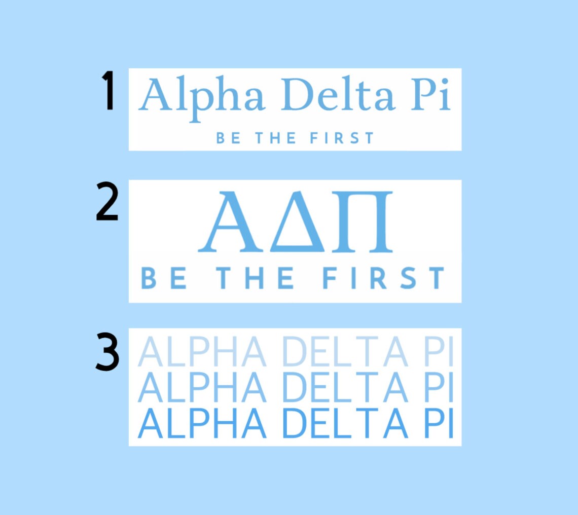Sorority Sticker - Alpha Delta Pi Sticker - Alpha Delta Pi - Sorority ...